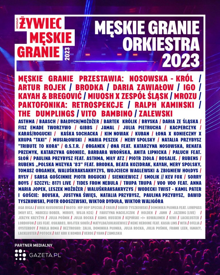 Męskie Granie 2023 – kto wystąpi? Znamy line-up nowej edycji - Rytmy.pl
