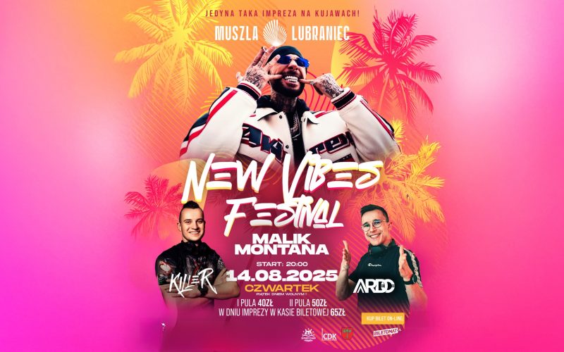 New Vibes Festival | Malik Montana | dj KILLER / Muszla Lubraniec ...